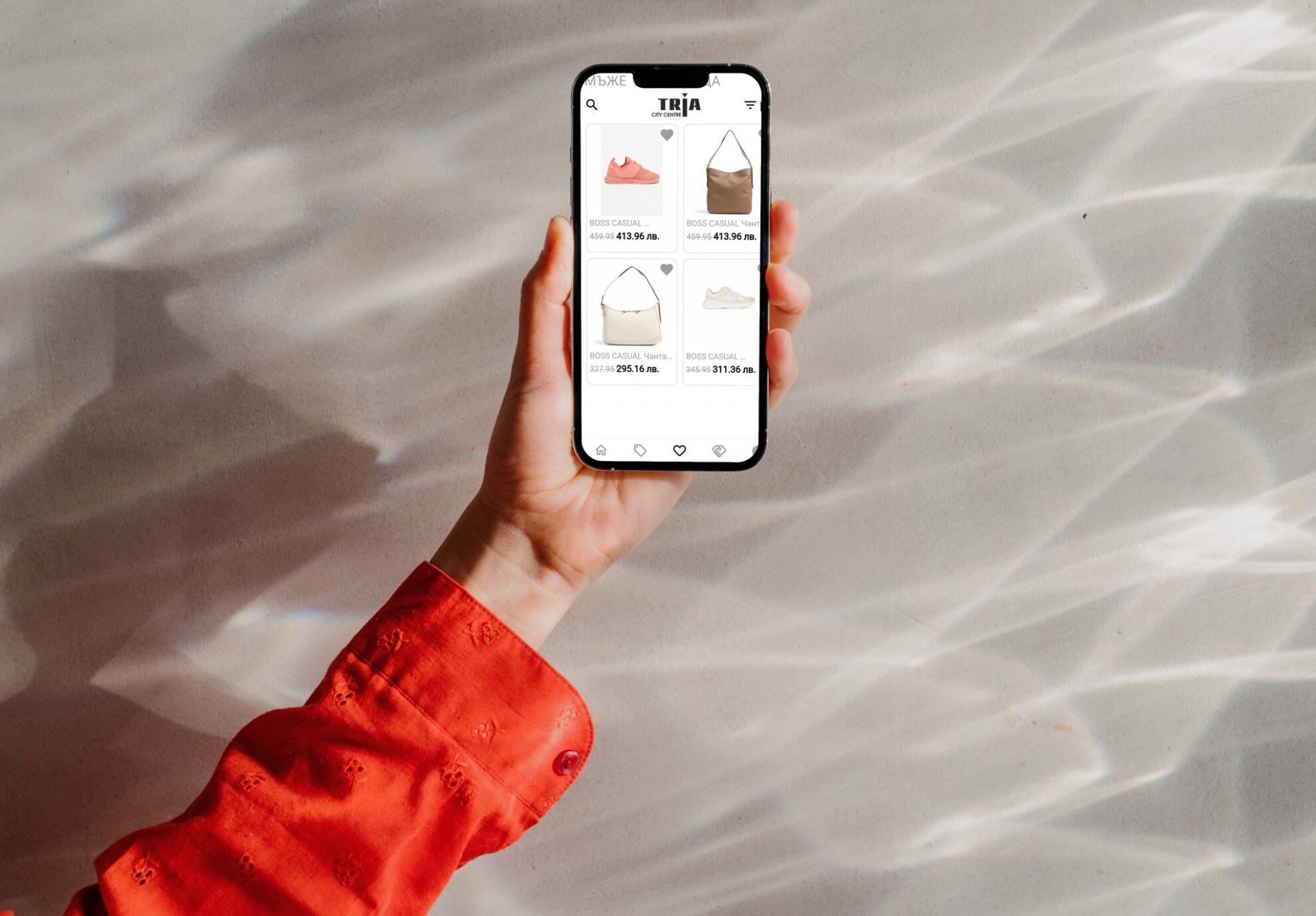 Мобилно приложение за мода и дрехи Tria - Изработка на сайт, мобилно ...